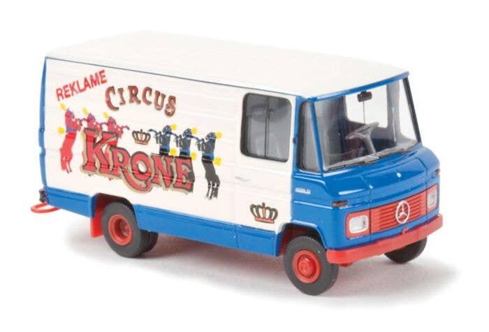 Brekina - Mercedes-Benz L 406 D Delivery Van - Assembled - Circus Krone ...