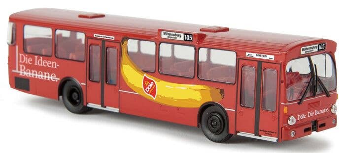 Brekina - Mercedes-Benz O 305 Bus - Assembled - HHA (red, yellow, Dole ...