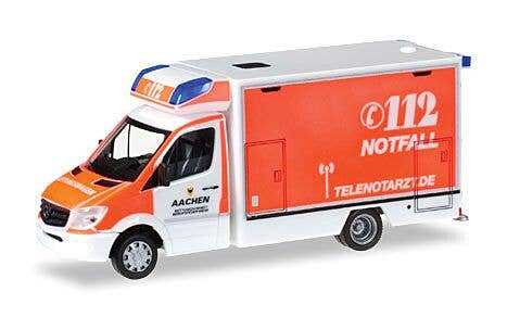 Herpa - Mercedes-Benz Sprinter Box-Body Ambulance - Assembled - Aachen ...