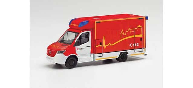 Herpa - Mercedes-Benz Sprinter Box-Body Ambulance - Assembled - Fire ...