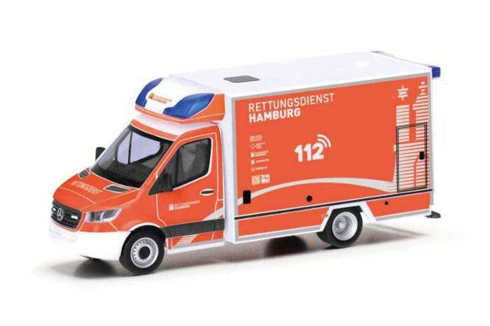 Herpa - Mercedes-Benz Sprinter Box-Body Ambulance - Assembled - Hamburg ...