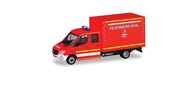 Herpa - Mercedes-Benz Sprinter Box-Body Delivery Van - Assembled - Fire ...