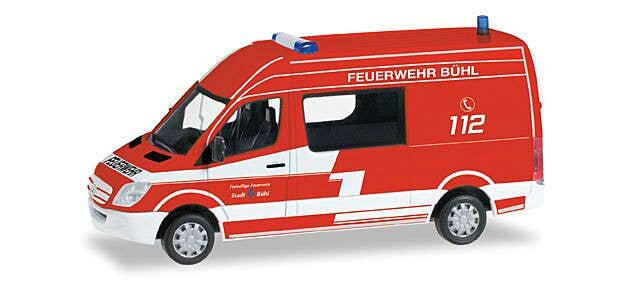 Herpa - Mercedes-Benz Sprinter Cargo Van - Assembled - Fire Department ...