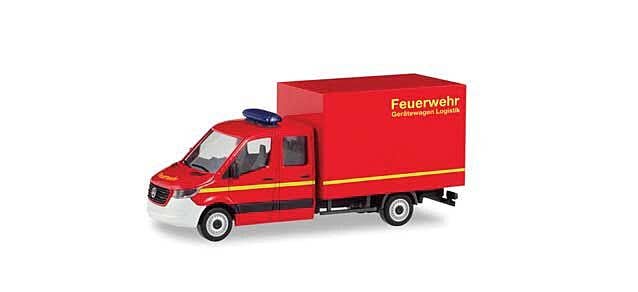 Herpa - Mercedes-Benz Sprinter Crew-Cab Box-Body Truck - Assembled ...