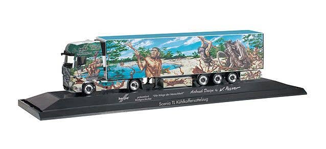Herpa - Mercedes Actros Semi Tractor w/Van Trailer - Assembled - Herpa ...