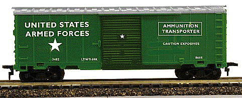 Model Pwr - Military Action Series - 40' Ammunition Boxcar - 490-8665