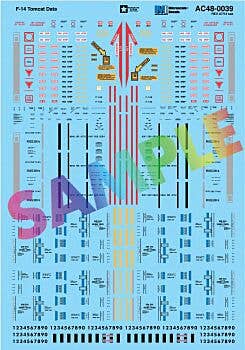 Microscale - Military Decal Set - F-14 Tomcat Data - 460-AC480039