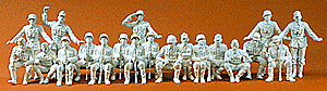 Preiser - Military - Former German Army WWII - Unpainted Figures - Mechanized Infantry pkg(20 ...