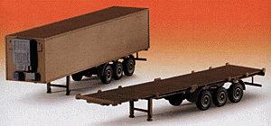 Kibri - Military - Modern German Army - Trailers - 1 Each 3-Axle ...