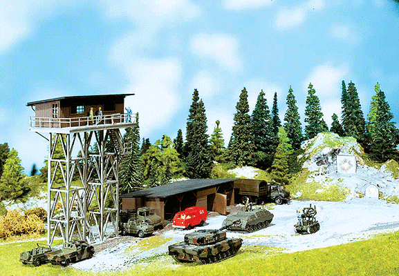 Faller - Military - Shooting Range Tower & Shed - 12.7 x 7 x 18.2cm ...