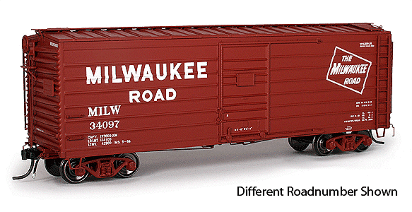 ExactRail - Milwaukee Road 40' Full-Length Rib-Side Boxcar - Ready to ...