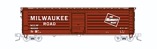 Fox Valley - Milwaukee Road 50' Single-Door Rib-Side Boxcar - Ready to ...