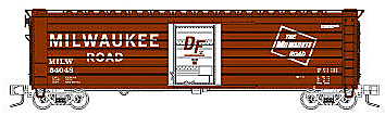 Fox Valley - Milwaukee Road 50' Single-Door Rib-Side Boxcar - Ready to ...