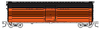Fox Valley - Milwaukee Road 50' Single-Door Rib-Side Express Boxcar ...