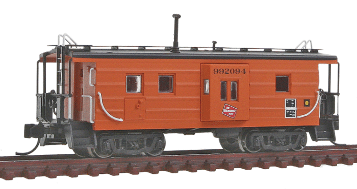 Fox Valley - Milwaukee Road Low-Window Rib-Side Caboose w/Oil Door - Ready to Run - Milwaukee ...