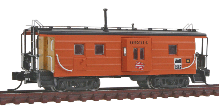 Fox Valley - Milwaukee Road Low-Window Rib-Side Caboose w/Oil Door - Ready to Run - Milwaukee ...