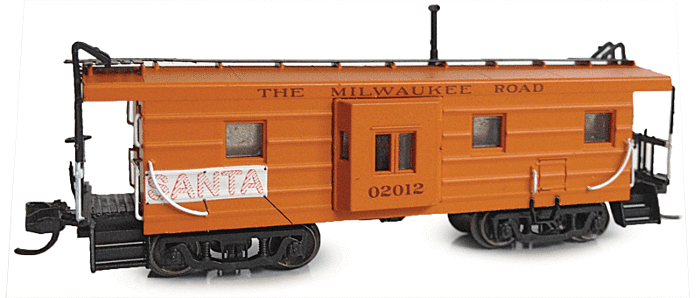 Fox Valley - Milwaukee Road Low-Window Rib-Side Caboose w/Oil Door - Ready to Run - Milwaukee ...