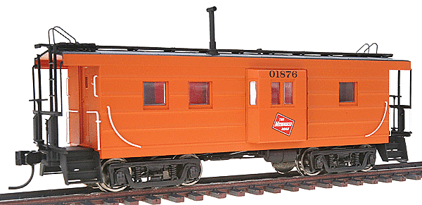 Walthers - Milwaukee Road Rib-Side Caboose - Ready to Run - Platinum Line(TM) - Milwaukee Road w ...