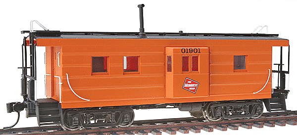 Walthers - Milwaukee Road Rib-Side Caboose - Ready to Run - Platinum Line(TM) - Milwaukee Road ...