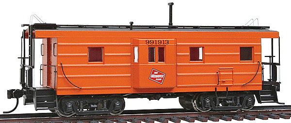 Walthers - Milwaukee Road Rib-Side Caboose w/Oil Stove - Ready to Run - Platinum Line(TM ...