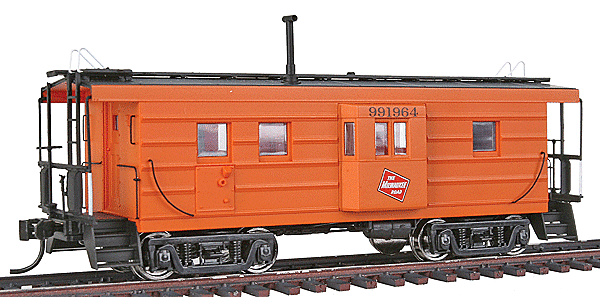Walthers - Milwaukee Road Rib-Side Caboose w/Oil Stove - Ready to Run - Platinum Line(TM ...