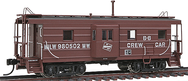 Walthers - Milwaukee Road Rib-Side Caboose w/Oil Stove - Ready to Run - Platinum Line(TM ...