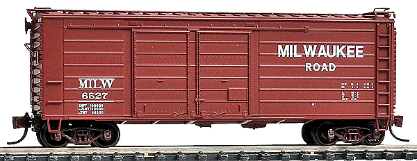 Fox Valley - Milwaukee Road Ribside Double-Door Boxcar - Ready to Run ...