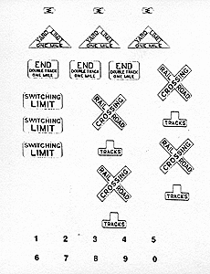 DBJ - Milwaukee Road Sign Sets (Printed Paper) - Mainline Signs - 87-102
