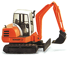 Wiking - Mini Excavator purple/red - 781-65801
