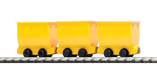 Busch - Mining Tipper/Side Dump Ore Car 3-Pack - Runs on Z Gauge Track ...