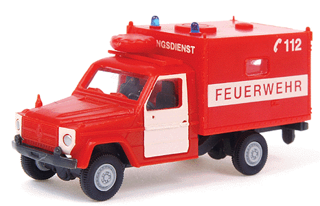 Roco - MiniTanks - Light Truck - Mercedes 250 GD - Fire Brigade/Rescue ...