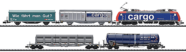 Trix - Minitrix Era V SBB Cargo Electric Freight Starter Set w/Track ...