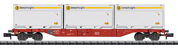 Trix - Minitrix Type Sgns Container Flatcar w/XXL WoodTainer Load ...