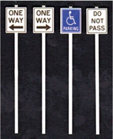 Tichy - Miscellaneous Road Signs - pkg(8) - 293-3547