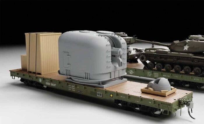 Rapido - MK-42 5 Inch Naval Turret Flatcar Load - Assembled - Gray ...
