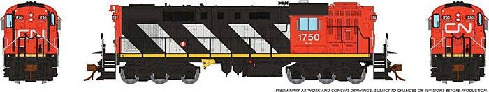 Rapido - MLW-CN RSC-14 - Standard DC - Canadian National 1776 (Stripe ...