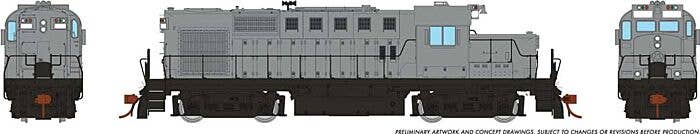 Rapido - MLW-CP RS-18u - LokSound and DCC - Undecorated - 606-32547