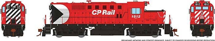 Rapido - MLW-CP RS-18u - LokSound and DCC - CP Rail #1818 (Action Red ...