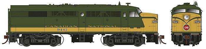 Rapido - MLW FA-2 w/LokSound & DCC - Canadian National #9442 (As-Delivered, green, yellow ...