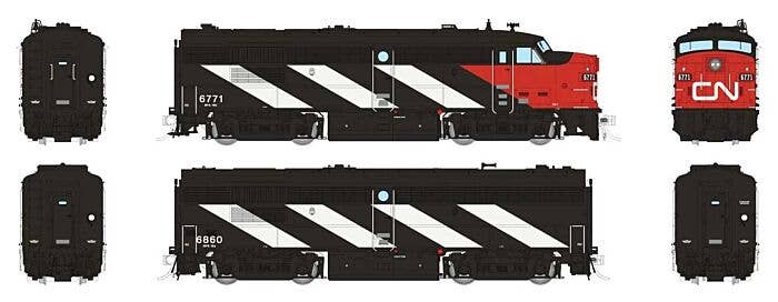 Rapido - MLW FPA-4, FPB-4 Set - Sound and DCC - Canadian National #6776 ...