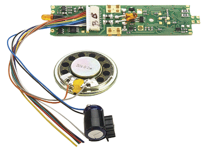 Digitrax - Mobile Decoders - SDH104K1B (SoundFX & LocoMotion) For Kato SD38; 1 amp w/28mm ...