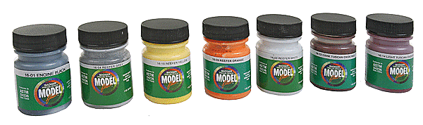 Badger - Modelflex Paint Set - Railroad Rolling Stock pkg(7) - 165-1701