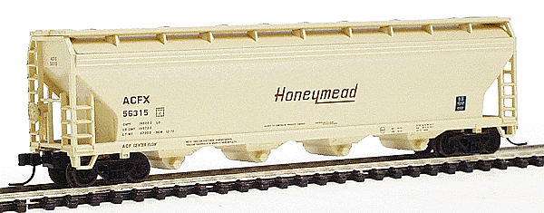 Atlas - Modern ACF 5250 4-Bay Centerflow Hopper - Assembled - Honeymead #56315 (tan, brown ...