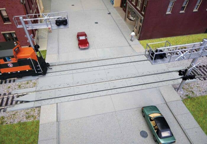 Walthers - Modern Concrete Grade Crossing with Rerailer Ends - Kit ...