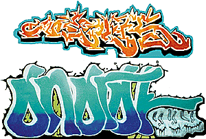 Blair Line - Modern "Tagger" Graffiti Decals - Set #19 Onorok/Inca ...