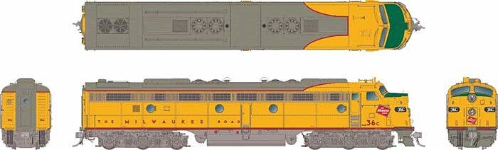 Rapido - Modernized EMD E9A w/HEP - ESU LokSound and DCC - Milwaukee ...