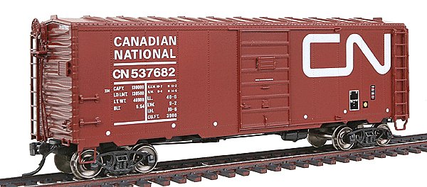 Intermount - Modified AAR 40' Boxcar w/4-4 Improved Drednaught End ...