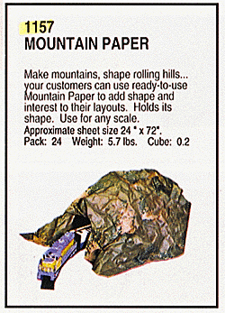 Life-Like - Mountain Paper - One Folded Sheet 24 x 72" - 433-1157