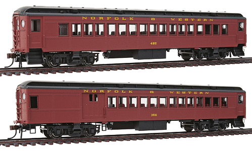 Con-Cor - mPB54c Combine & mP54 Coach Set Assembled - Norfolk & Western ...