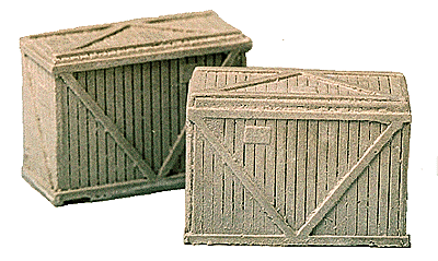Railstuff - Mr. Plaster Unpainted Kits - Large Wooden Crates - 506-1580